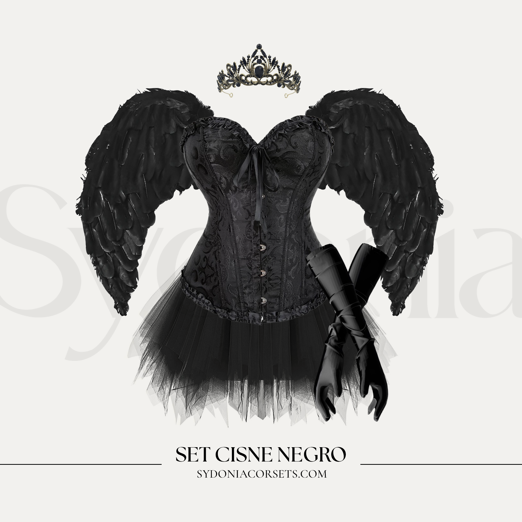 Set Cisne Negro – Sydonia Corsets